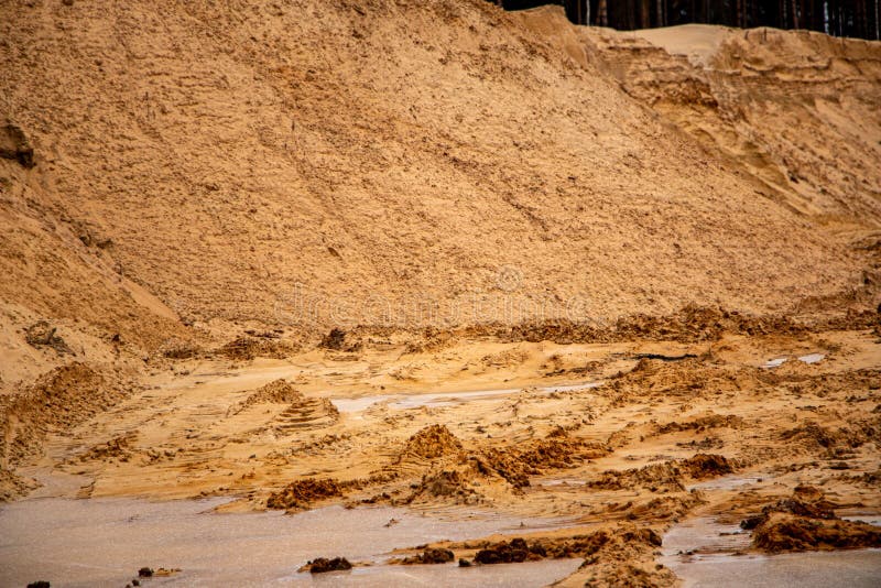 Textural Sand, with Relief Surface, Multi-colored Layers and Different ...