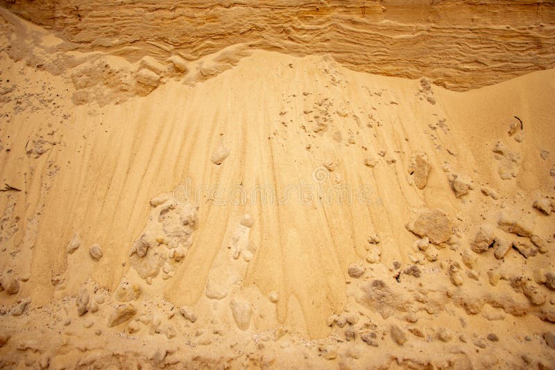 Textural Sand, with Relief Surface, Multi-colored Layers and Different ...