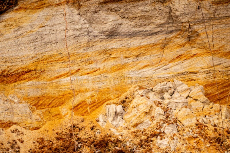 Textural Sand, with Relief Surface, Multi-colored Layers and Different ...