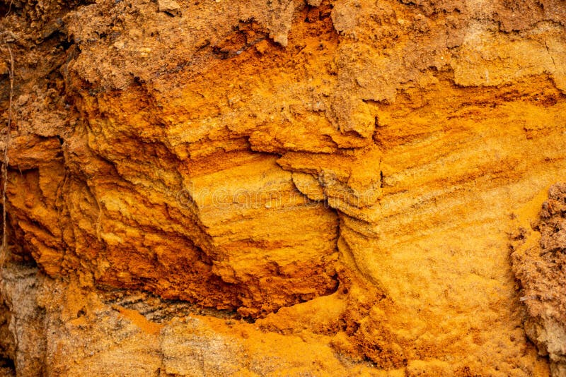 Textural Sand, with Relief Surface, Multi-colored Layers and Different ...