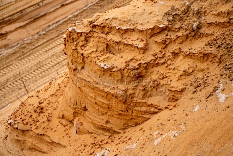 Textural Sand, with Relief Surface, Multi-colored Layers and Different ...
