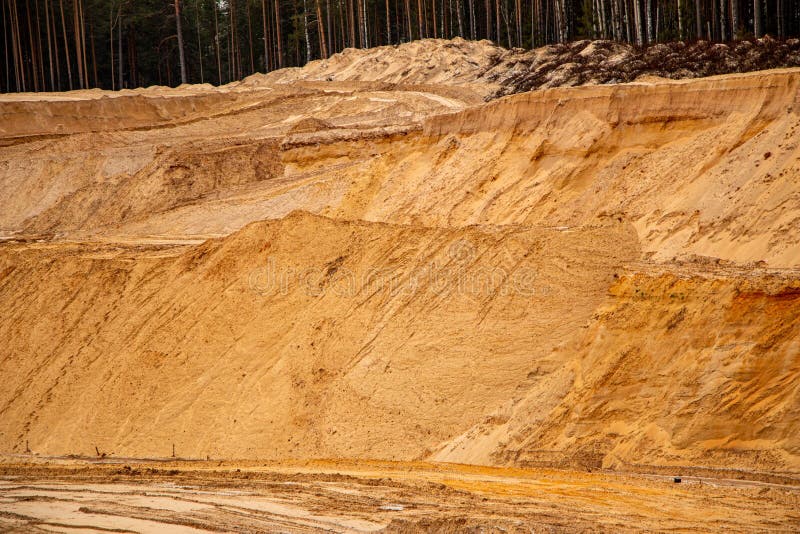 Textural Sand, with Relief Surface, Multi-colored Layers and Different ...