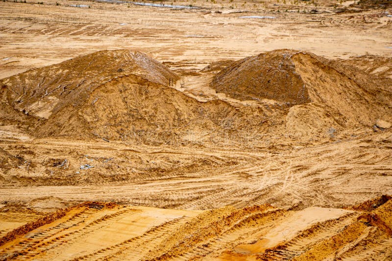 Textural Sand, with Relief Surface, Multi-colored Layers and Different ...