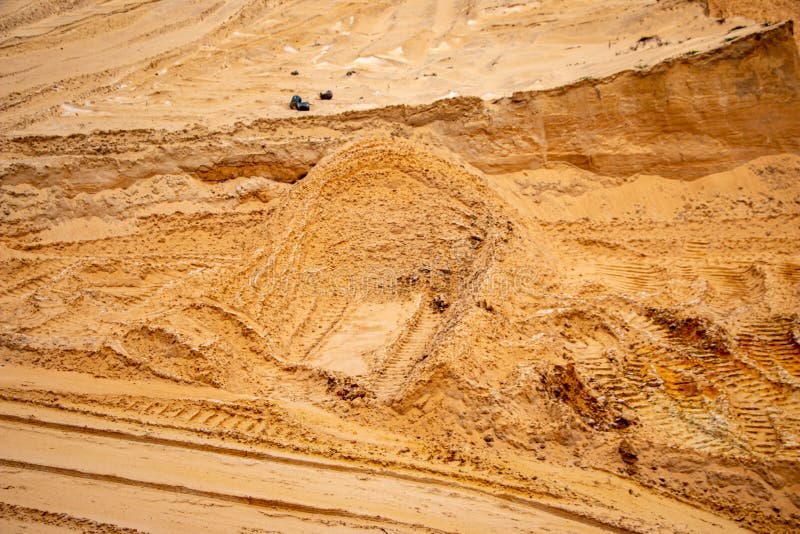 Textural Sand, with Relief Surface, Multi-colored Layers and Different ...