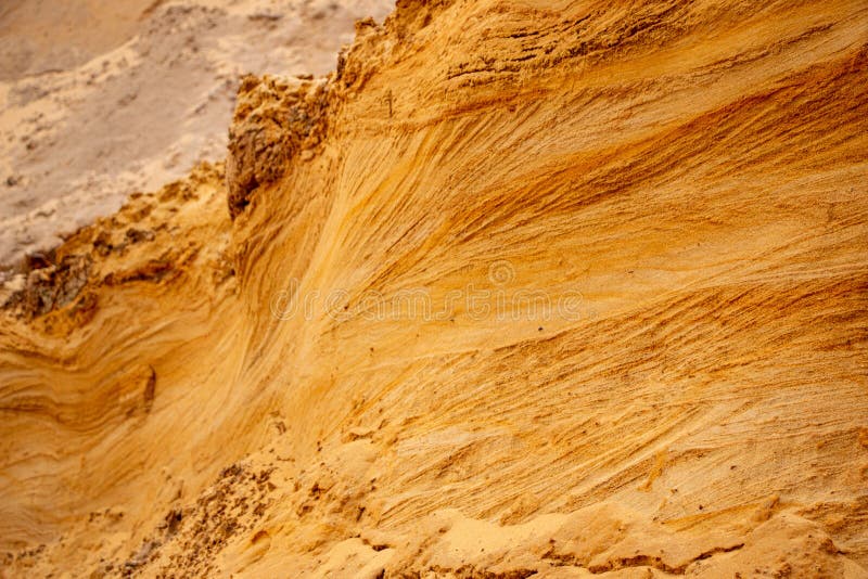 Textural Sand, with Relief Surface, Multi-colored Layers and Different ...