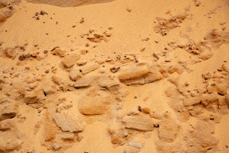 Textural Sand, with Relief Surface, Multi-colored Layers and Different ...