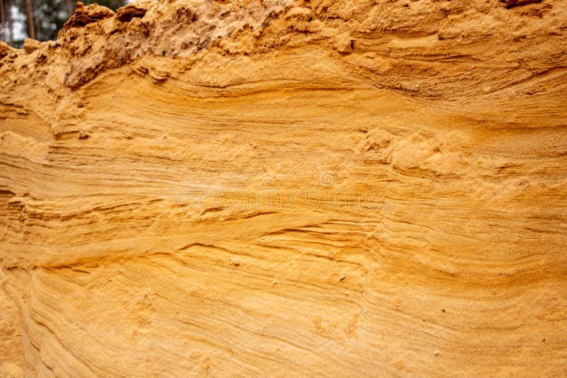 Textural Sand, with Relief Surface, Multi-colored Layers and Different ...