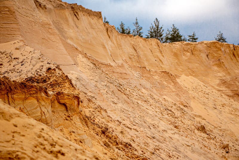 Textural Sand, with Relief Surface, Multi-colored Layers and Different ...
