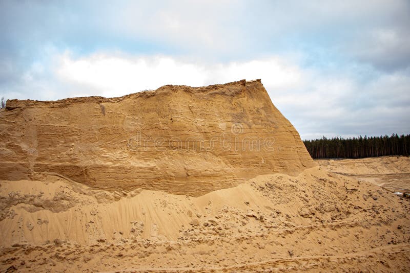 Textural Sand, with Relief Surface, Multi-colored Layers and Different ...