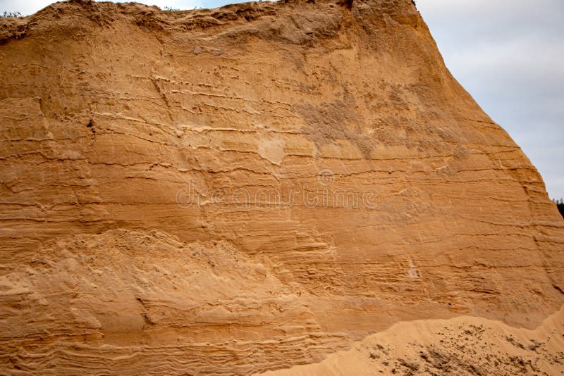 Textural Sand, with Relief Surface, Multi-colored Layers and Different ...
