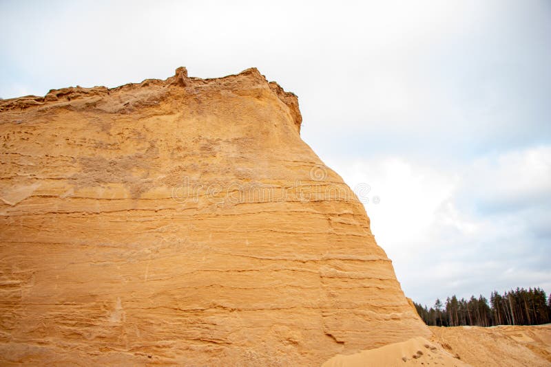 Textural Sand, with Relief Surface, Multi-colored Layers and Different ...