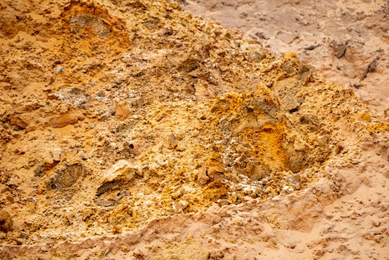 Textural Sand, with Relief Surface, Multi-colored Layers and Different ...