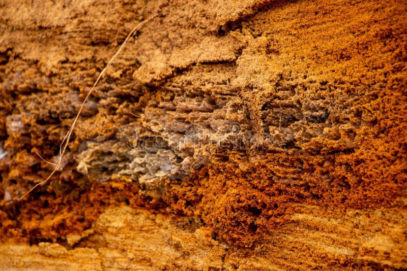 Textural Sand, with Relief Surface, Multi-colored Layers and Different ...