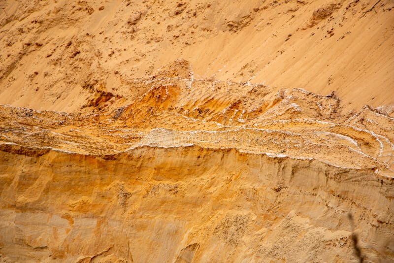 Textural Sand, with Relief Surface, Multi-colored Layers and Different ...