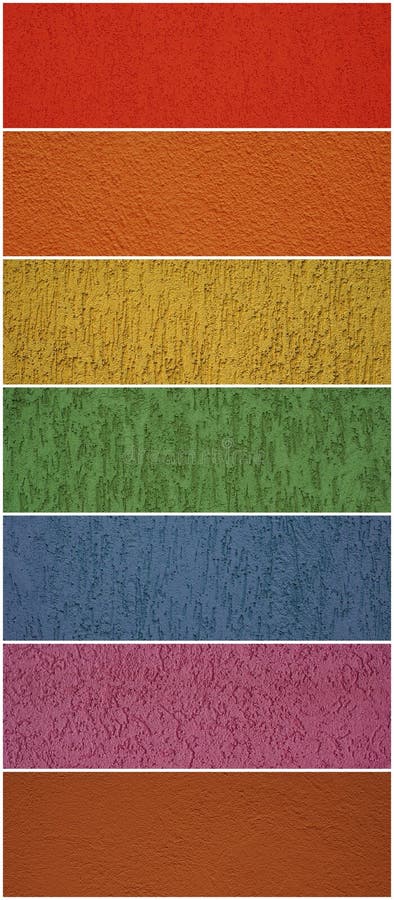 Texturas Da Parede, Cores Diferentes Imagem de Stock - Imagem de ...