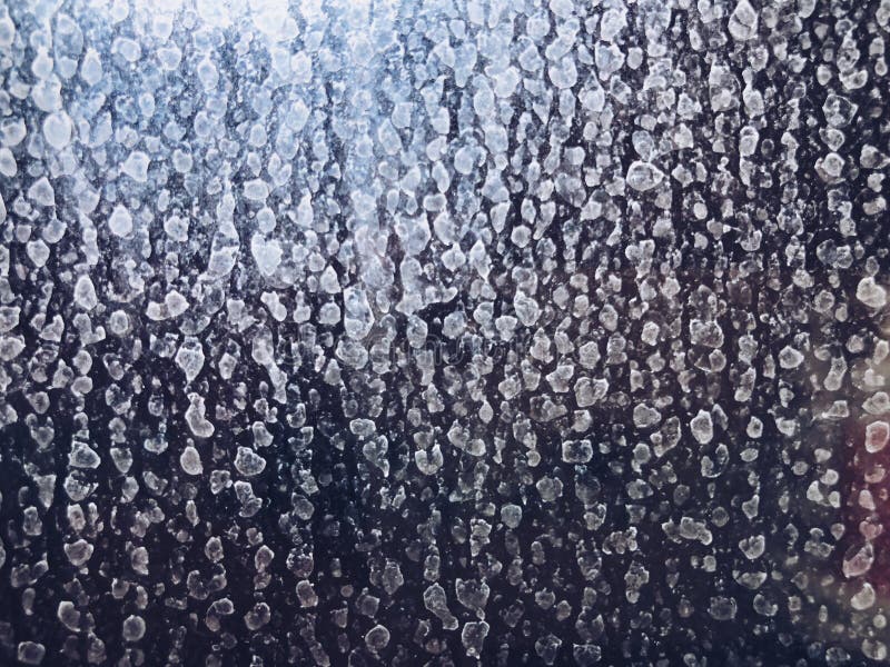 In the Bathroom Water Stains on the Glass Substrate. Stock Image ...