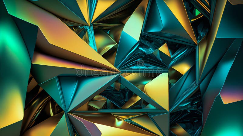 Texture and Abstract Full-frame Background of Iridescent Metal, Neural ...