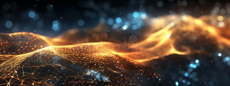 Texture Abstract Future Technology Lines with Dots, Network Mesh ...