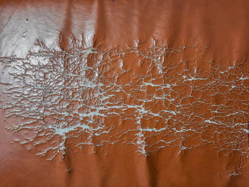 Texture of an Aged Wrecked Brown Leather Couch Stock Image - Image of ...