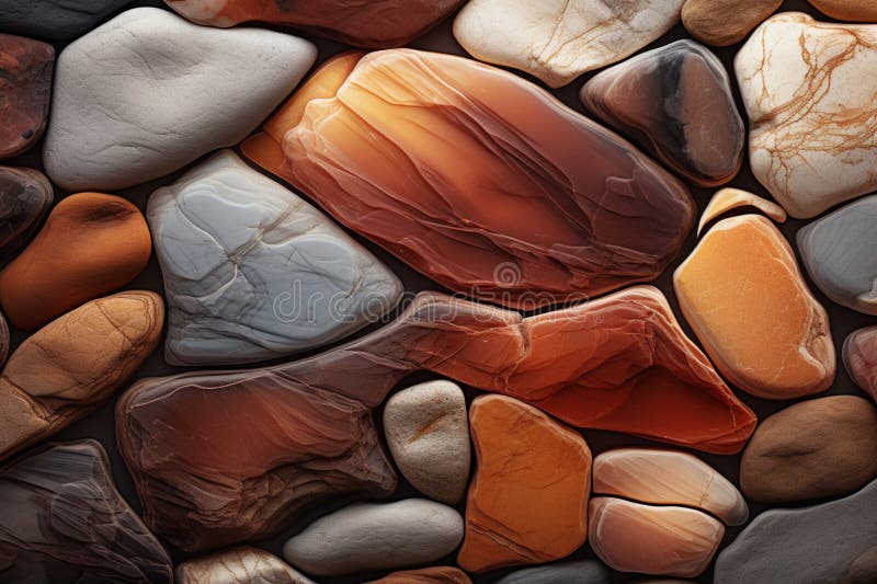 Texture Allure a Smooth Stone Surface Creates a Visually Appealing ...