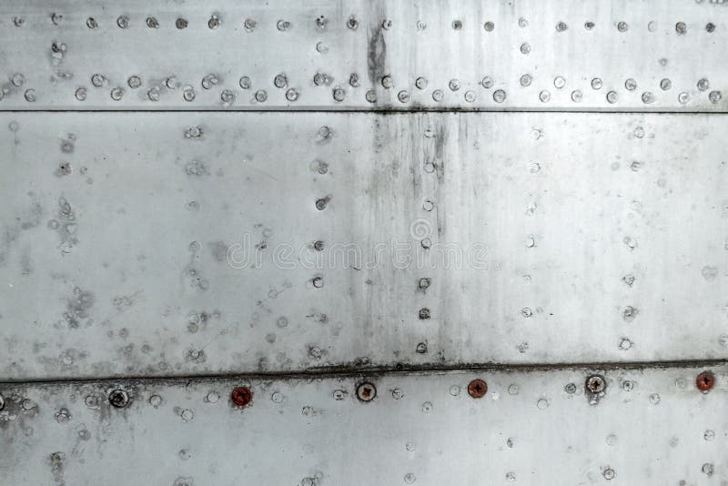 Texture, Aluminum Fuselage and Rivets on an Old Plane. Old Technologies ...