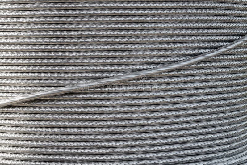 The Texture of the Aluminum Wire . Stock Photo - Image of electricity ...