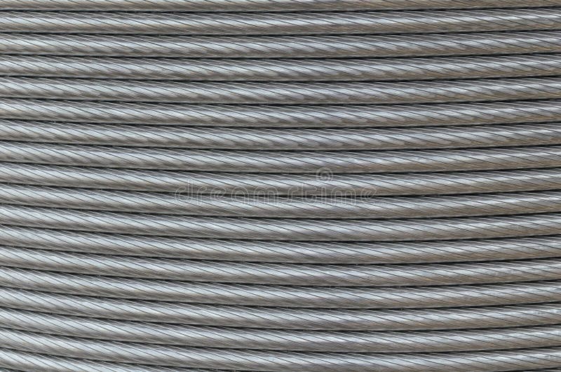 The Texture of the Aluminum Wire . Stock Image - Image of connection ...