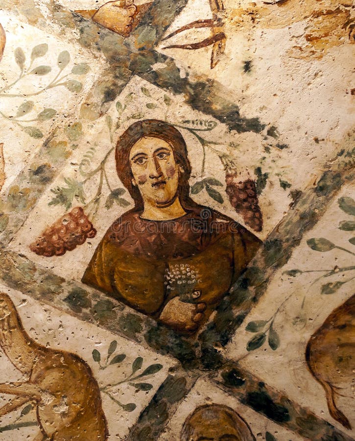 Texture of Ancient Paintings Stock Image - Image of retro, design ...