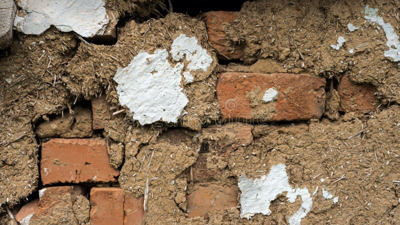 Mud, Clay, Straw Handmade Brick Stock Image - Image of culture, grunge ...