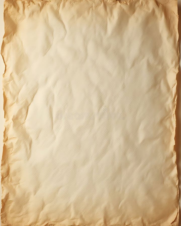 Texture of Antique Aged Parchment Paper with Torn Edges and Vintage ...