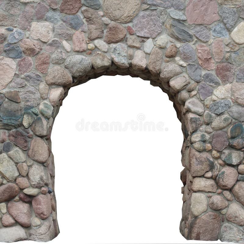 Texture Arch Made of Wild Stone Stock Photo - Image of rustic, boulder ...
