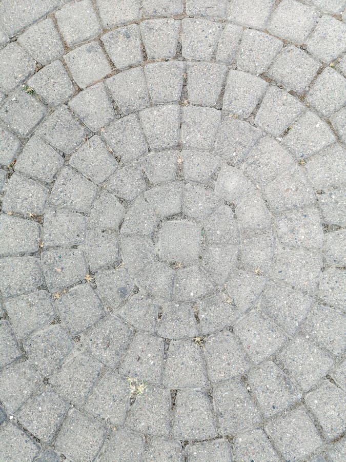 Texture. the Area is Lined with Many Small Square Gray Stones Stock ...