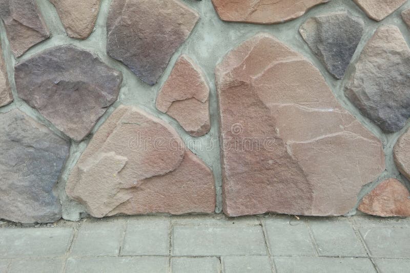 Texture - Artificial Decorative Stone FaÃ§ade. Decorative Grey Color ...