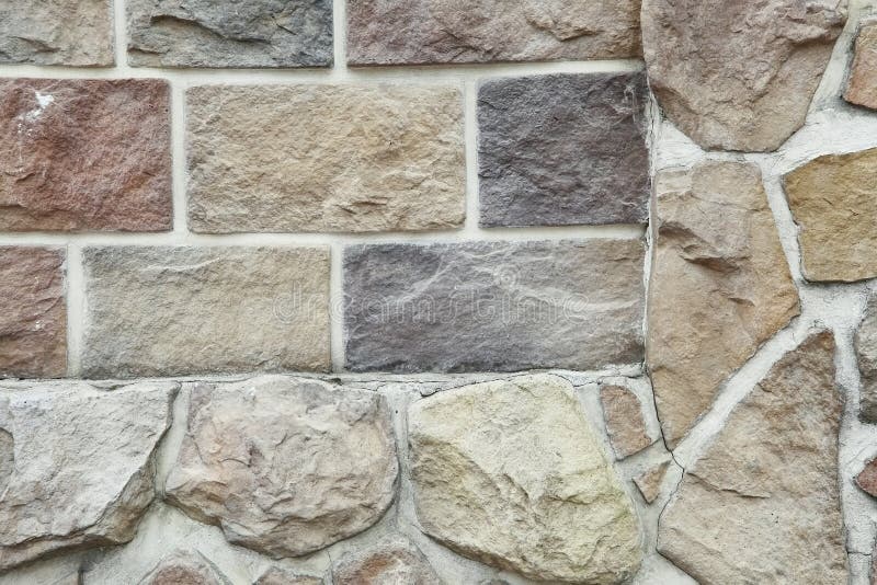 Texture - Artificial Decorative Stone Façade. Decorative Grey Color ...