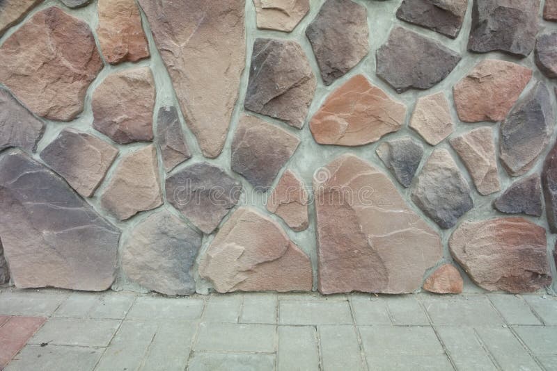 Texture - Artificial Decorative Stone FaÃ§ade. Decorative Grey Color ...