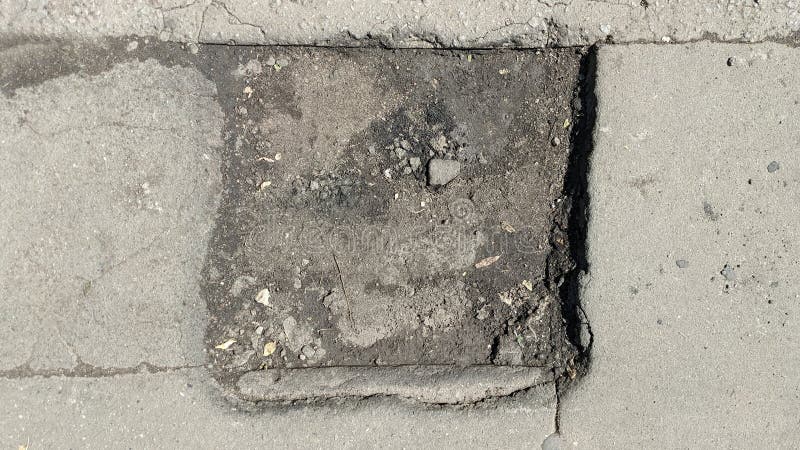 Texture of the Asphalt in the Cracks. Confirmed Road Surface. Square ...