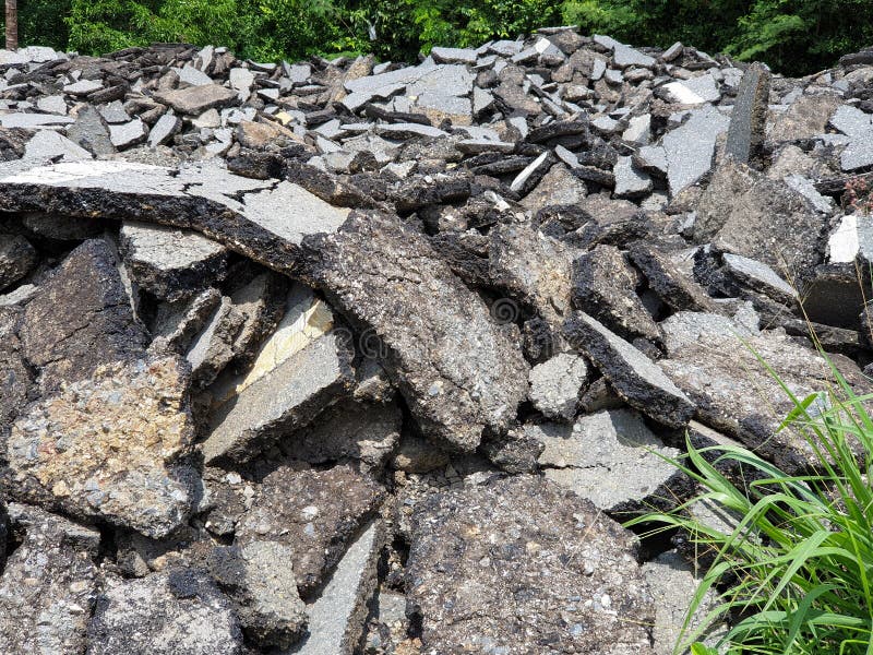 Texture Asphalt Pieces, Shot in the Preparation of the Old Road To the ...