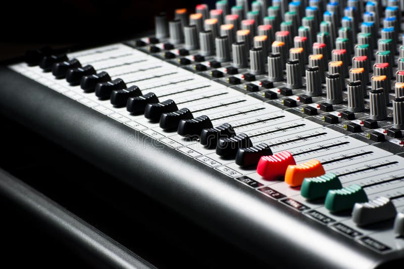 Texture of an Audio Sound Mixer Stock Image - Image of analog, acoustic ...