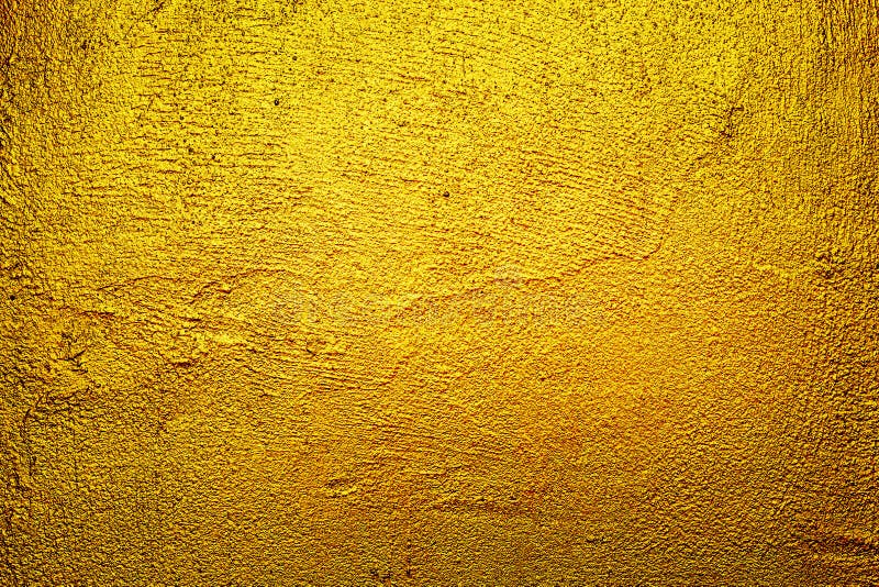 Empty Space Concrete Wall Grunge Texture Background with Golden ...