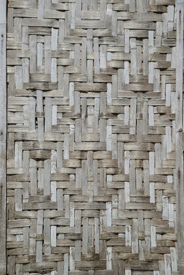 Texture and Background of Bamboo Wall of Huts. Stock Photo - Image of ...