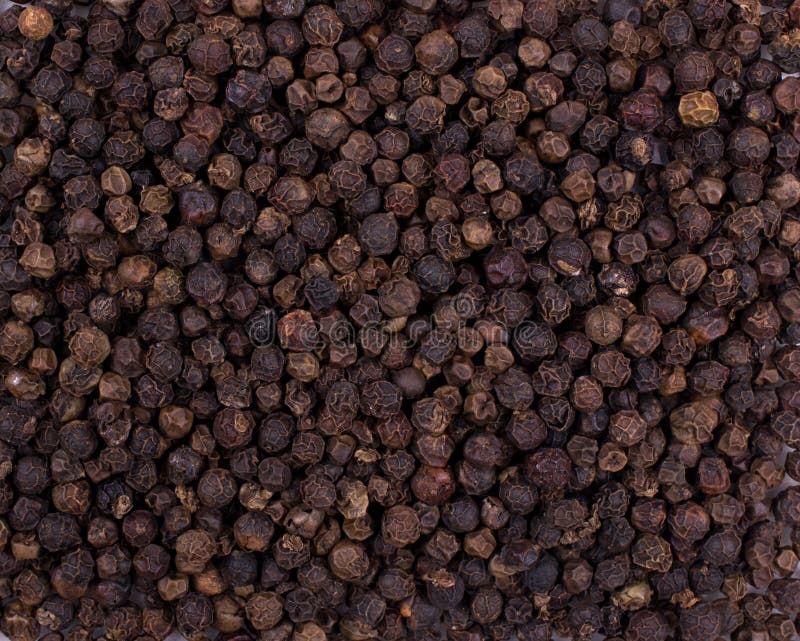 Texture Background. Black Pepper Seeds Stock Image - Image of macro ...