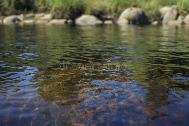 Texture Background: Clear Water of River Stock Image - Image of nature ...