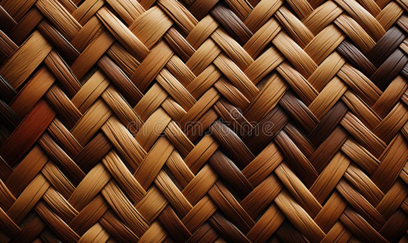 Texture Background, Close-up of a Variant of Rattan Weaving. Stock ...