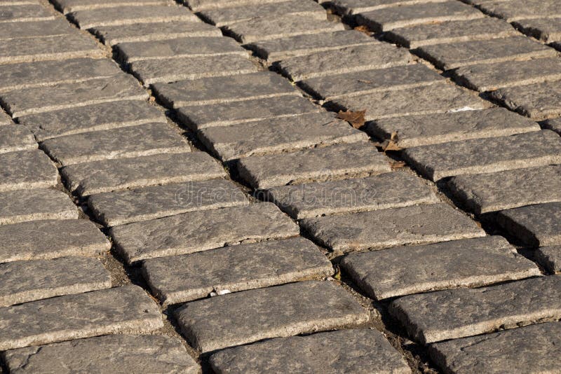 Texture Background of Cobblestone Paved Street Stock Image - Image of ...