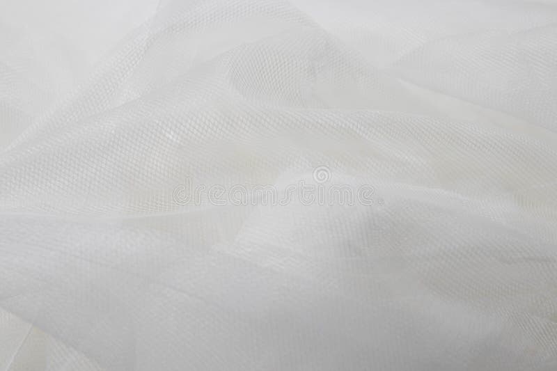 Texture and Background Concept, Close Up White Tulle , Net, Fabric ...