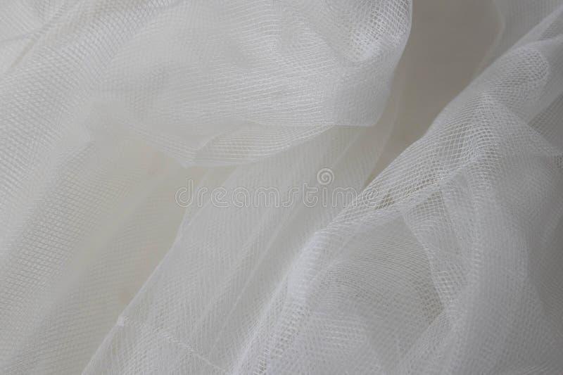 Texture and Background Concept, Close Up White Tulle , Net, Fabric ...