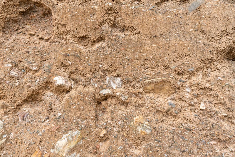 Texture and Background of Earth and Stone Stock Image - Image of wall ...