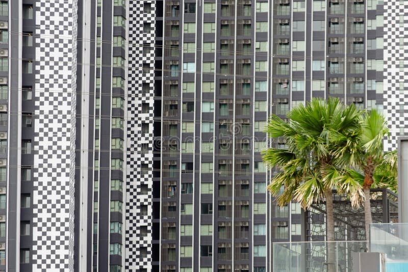 Texture and Background Exterior Windows of Skyscrapers Modern ...