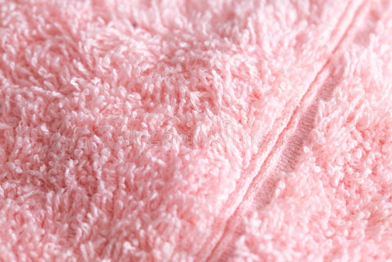 Texture Background Fabric with Pile. Pink Soft Cloth, Macro Stock Photo ...