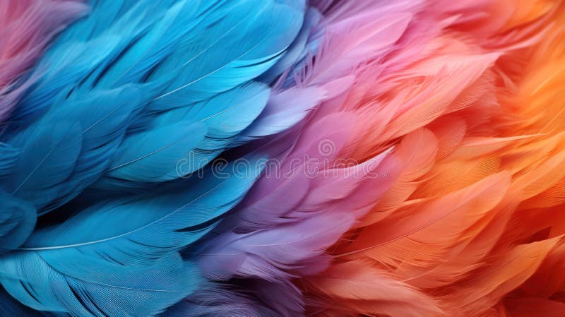 Texture Background Feather Surface Bright Different Colors Stock Photos ...